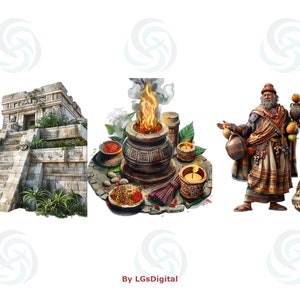 268 Ancient Aztec Clipart | Realistic Clipart | Transparent Background ...
