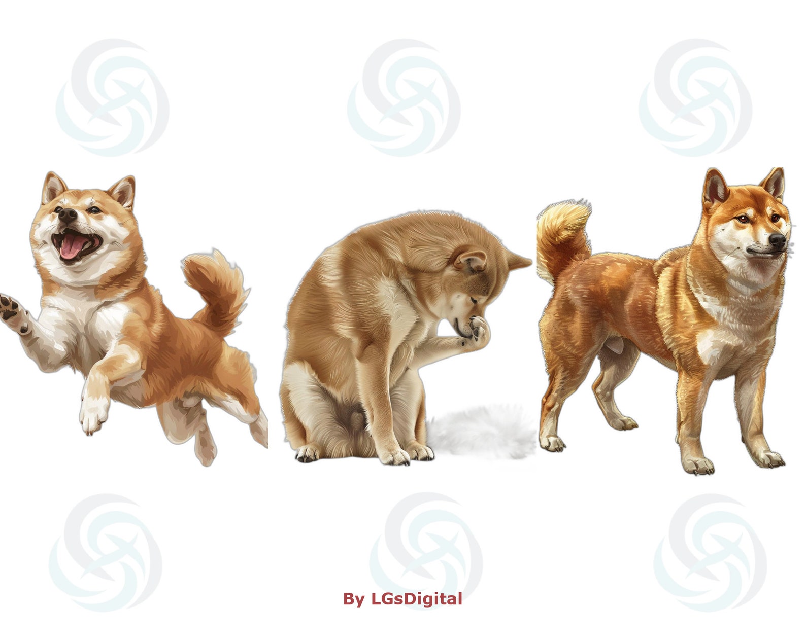 200 Shiba Inu Clipart | Realistic Clipart | Transparent Background ...