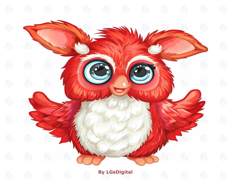 76 Kawaii Furby Clipart | Realistic Clipart | Transparent Background ...