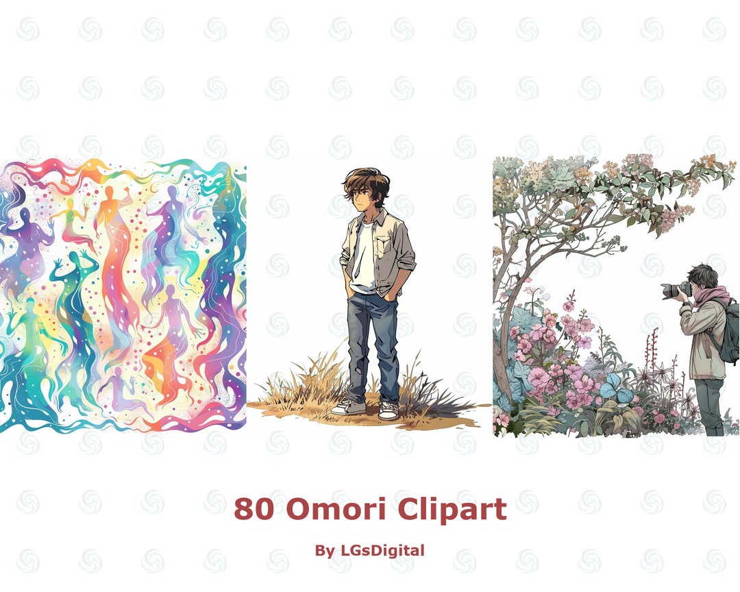 80 Omori Clipart | Realistic Clipart | Transparent Background | Digital ...