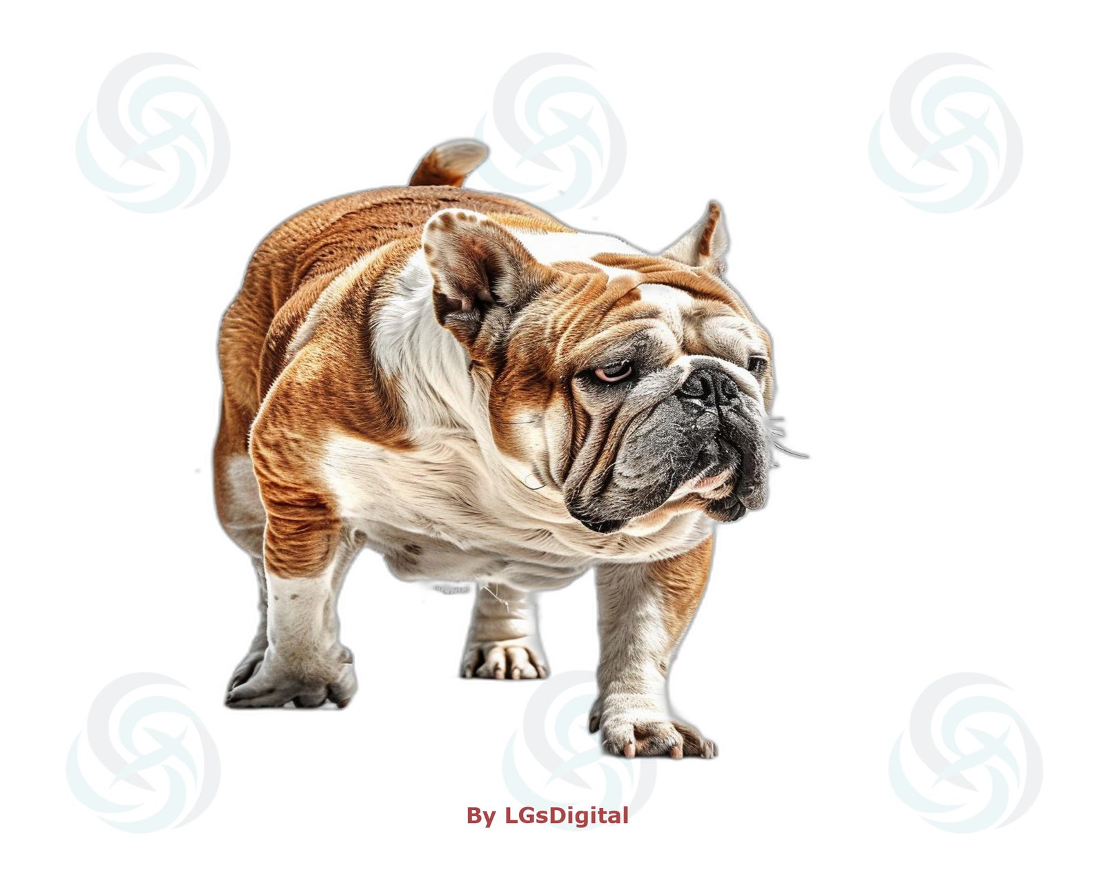192 Dog Bulldog Clipart | Realistic Clipart | Transparent Background ...