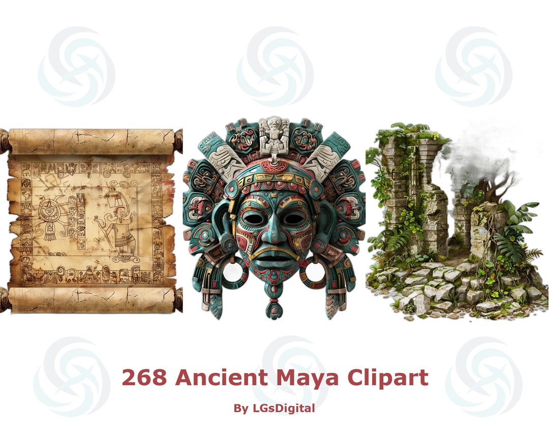 268 Ancient Maya Clipart | Realistic Clipart | Transparent Background ...