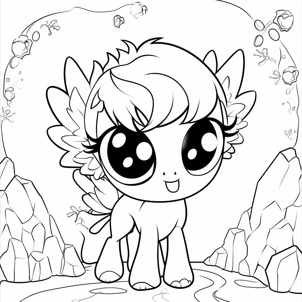 Cute Pegasus | 44 Coloring Pages | Printable Coloring Pages | Coloring ...