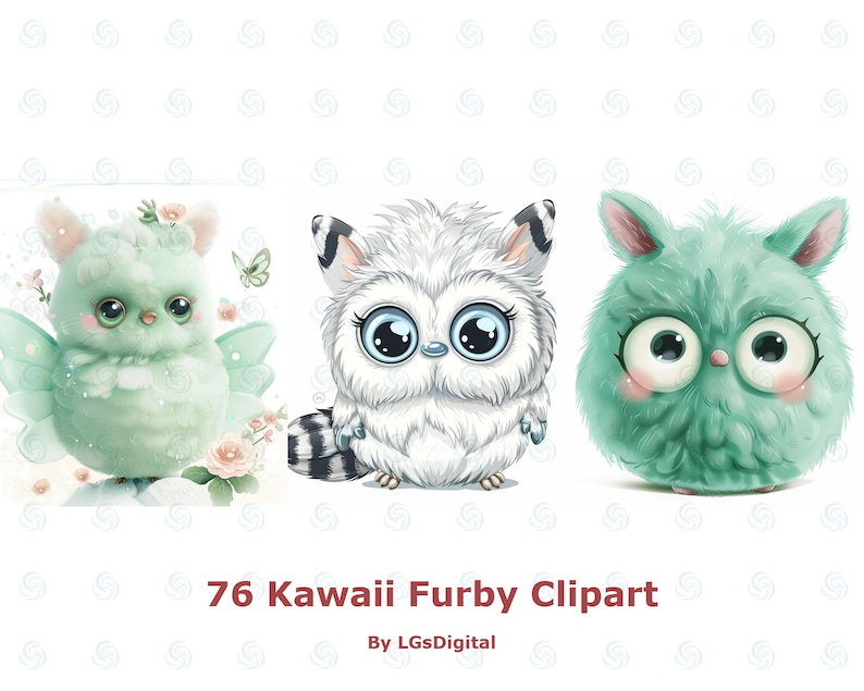 76 Kawaii Furby Clipart | Realistic Clipart | Transparent Background ...