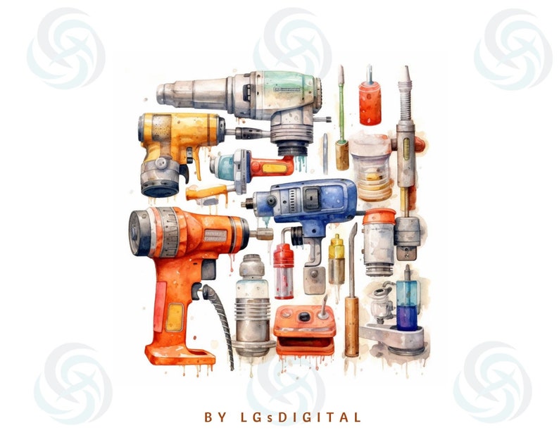 340 Multiple Color Father's Day Clipart | Clipart Bundle | Watercolor ...