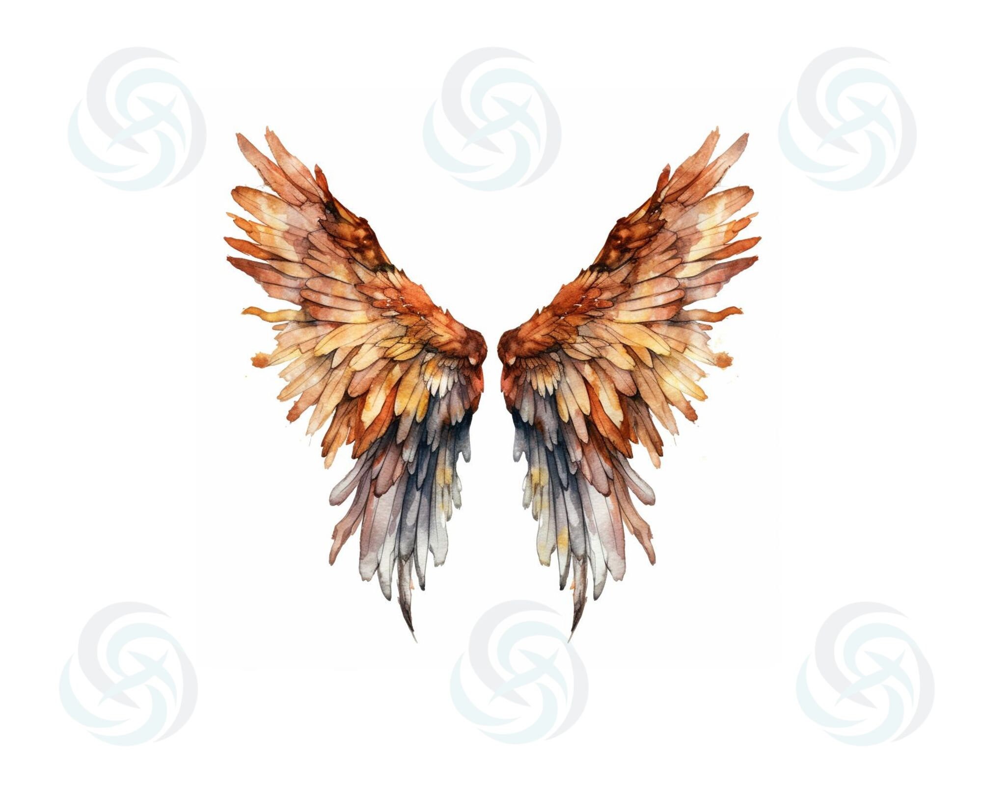 108 Rust Fantasy Clipart Rust Fairy Clipart Watercolor Clipart Digital ...