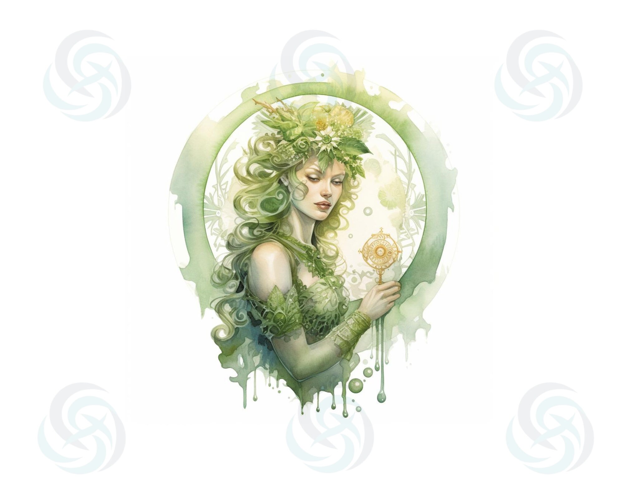 80 Light Green Fantasy Clipart Light Green Fairy Clipart - Etsy