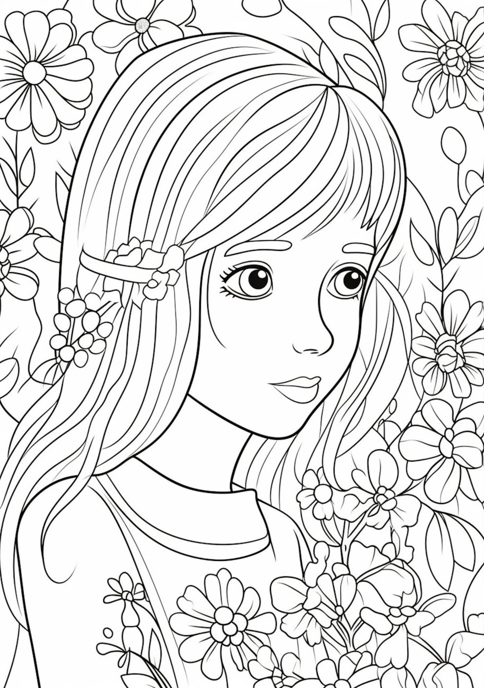 Printable Girls Coloring Pages | 20 Coloring Pages | Printable PDF ...