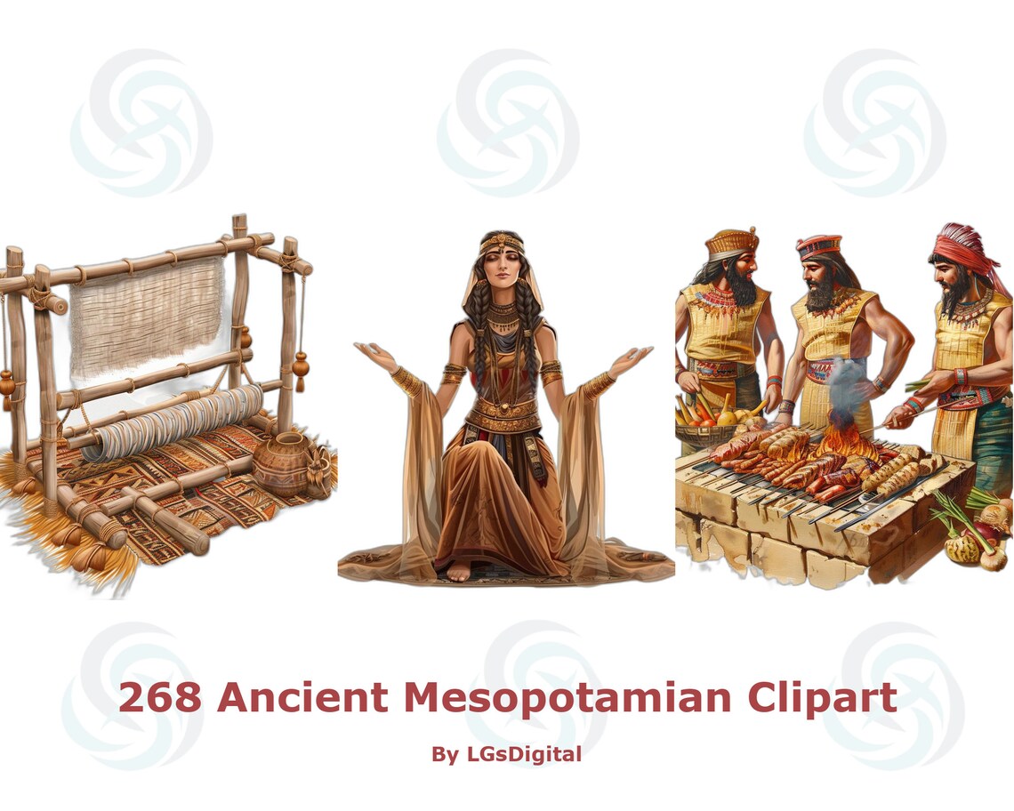 268 Ancient Mesopotamian Clipart Realistic Clipart Transparent ...