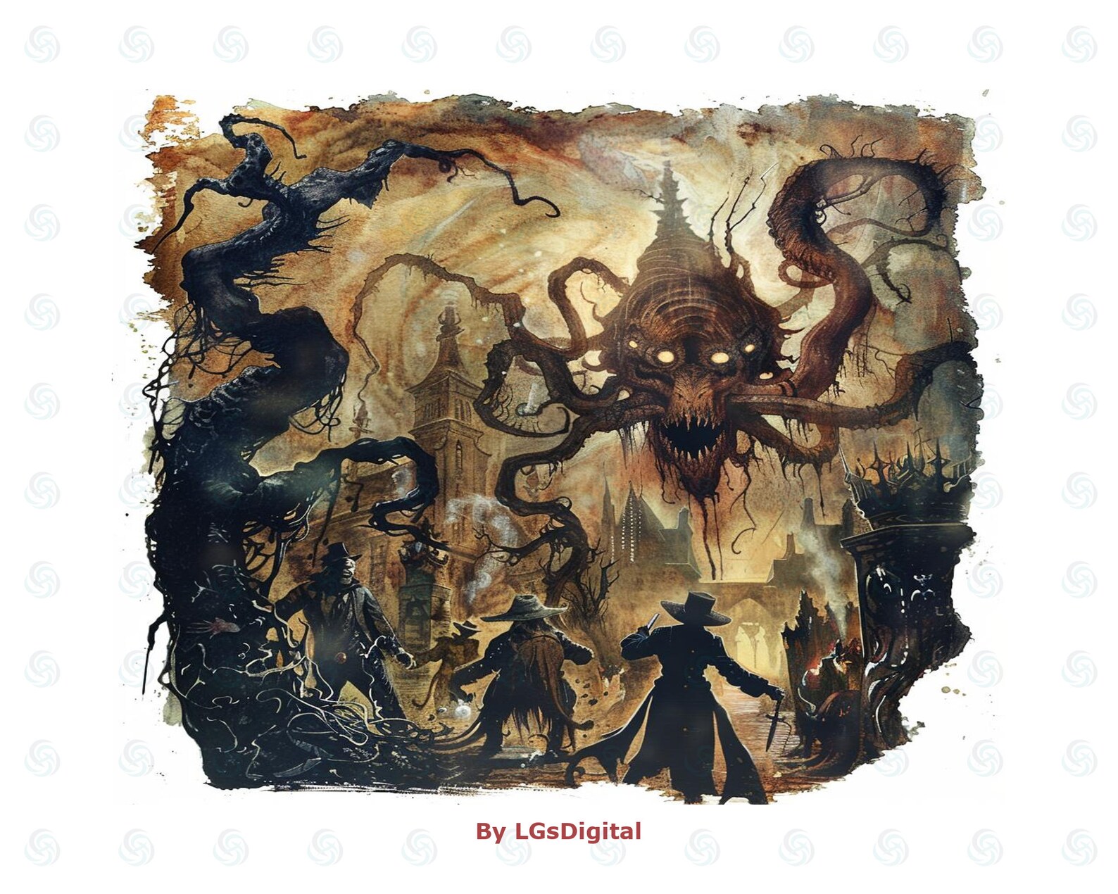 80 Painted Arkham Horror Clipart | Realistic Clipart | Transparent ...