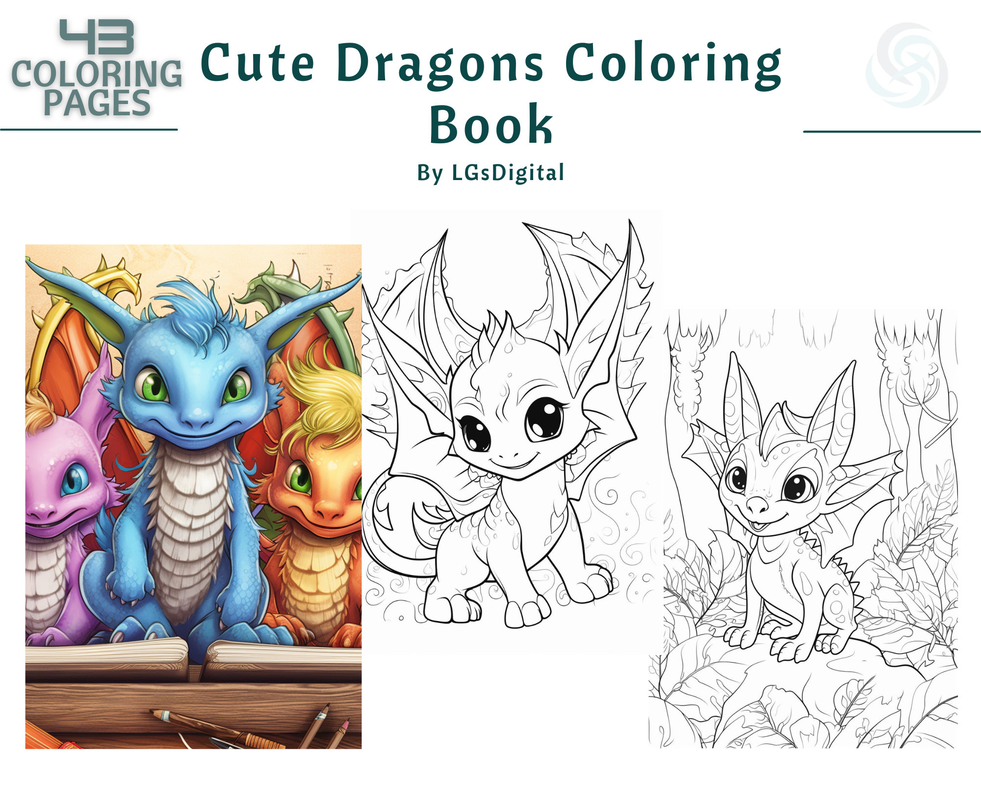 Cute Dragons | 43 Coloring Pages | Printable Coloring Pages | Coloring ...