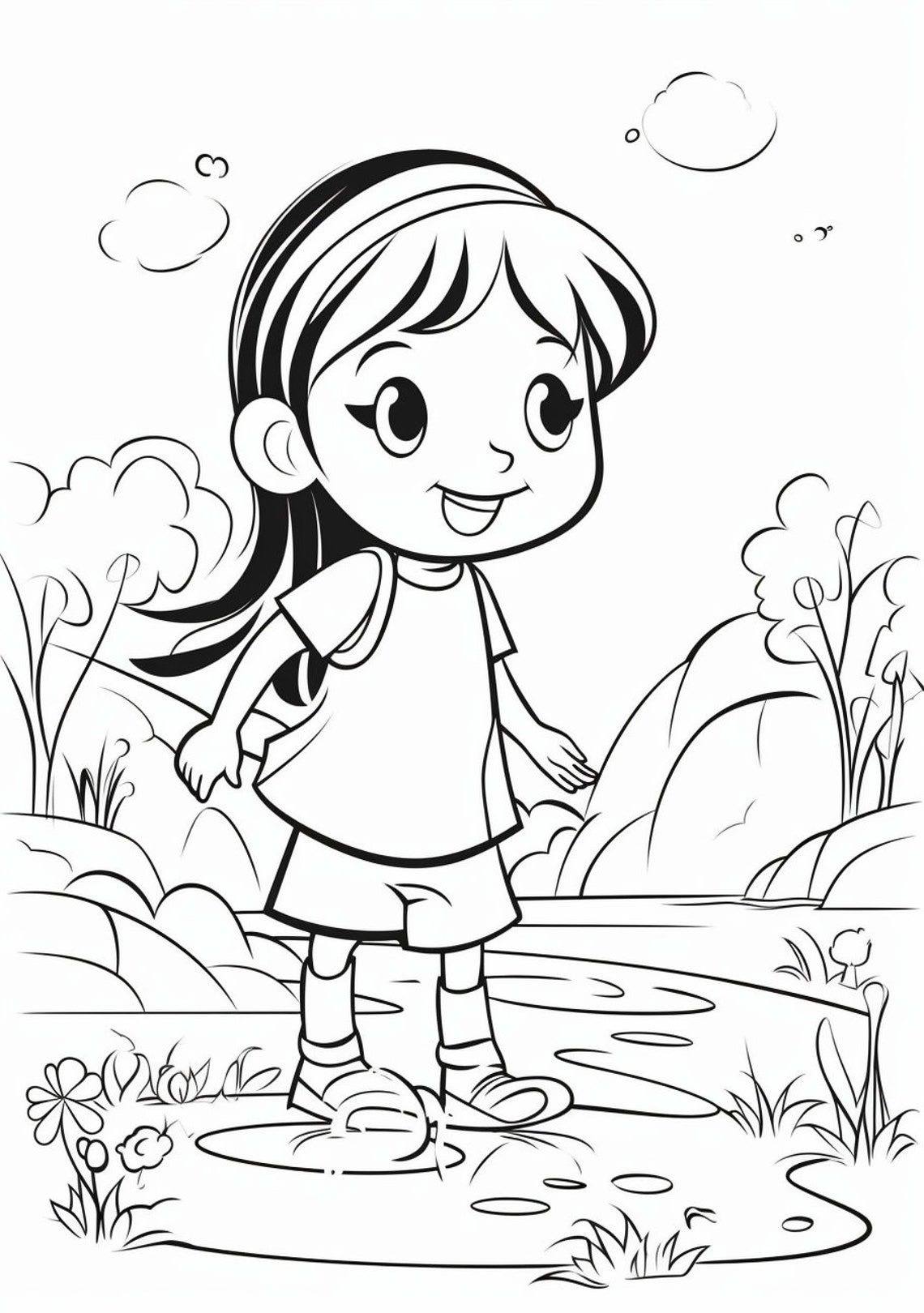 Printable Girls Coloring Pages 20 Coloring Pages Printable PDF Instant ...