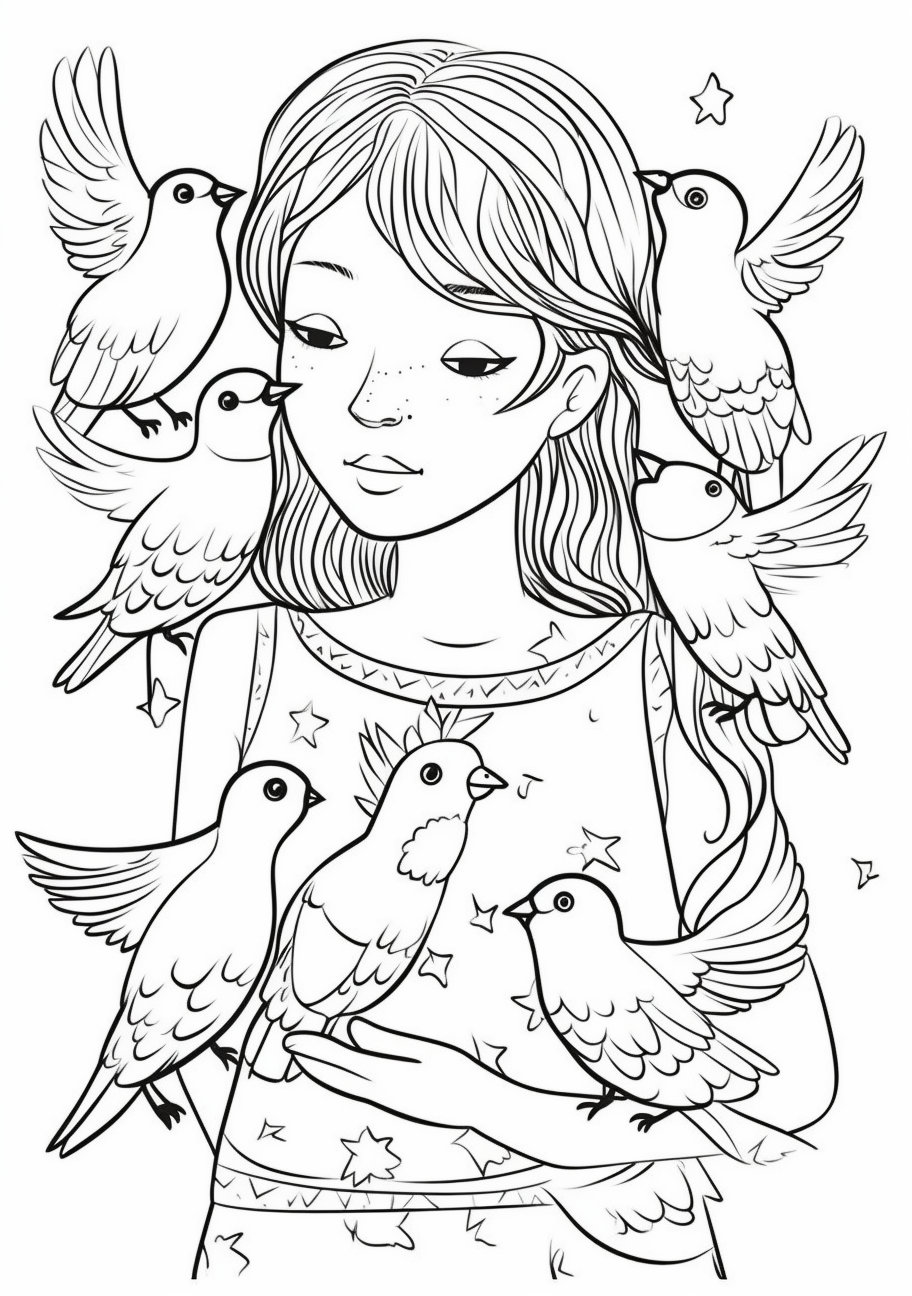 Printable Girls Coloring Pages | 20 Coloring Pages | Printable PDF ...