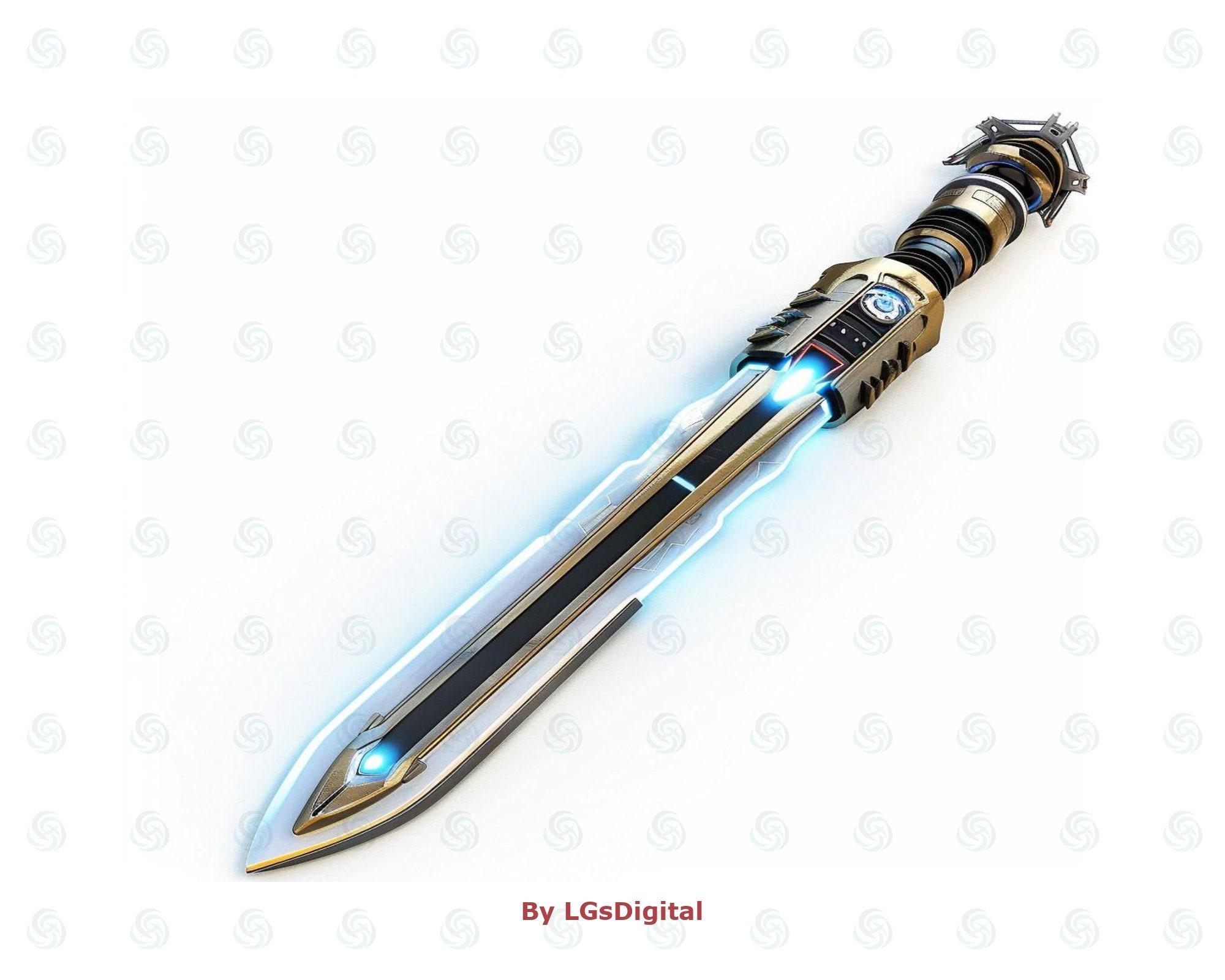 72 Cyberpunk Sword Clipart | Realistic Clipart | Transparent Background ...