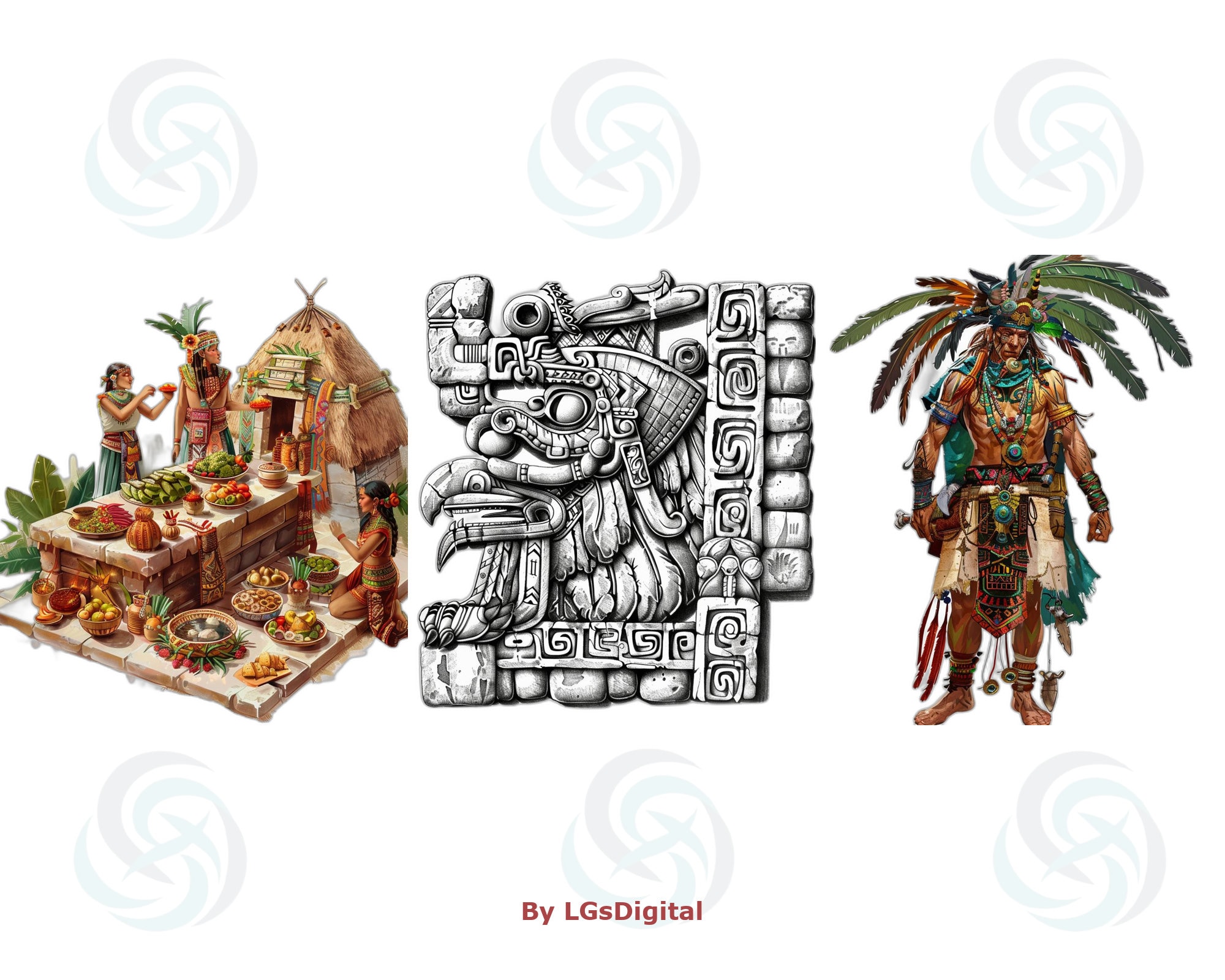 268 Ancient Maya Clipart Realistic Clipart Transparent Background ...