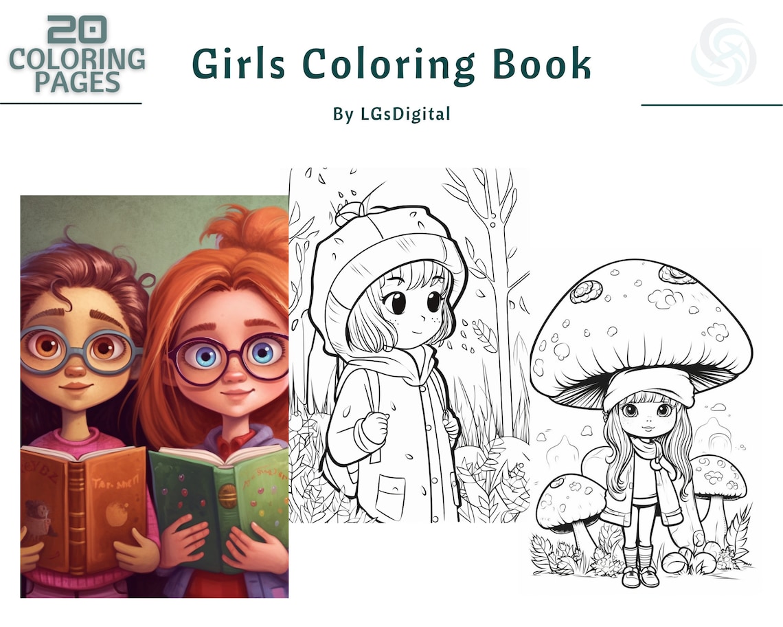 Printable Girls Coloring Pages | 20 Coloring Pages | Printable PDF ...