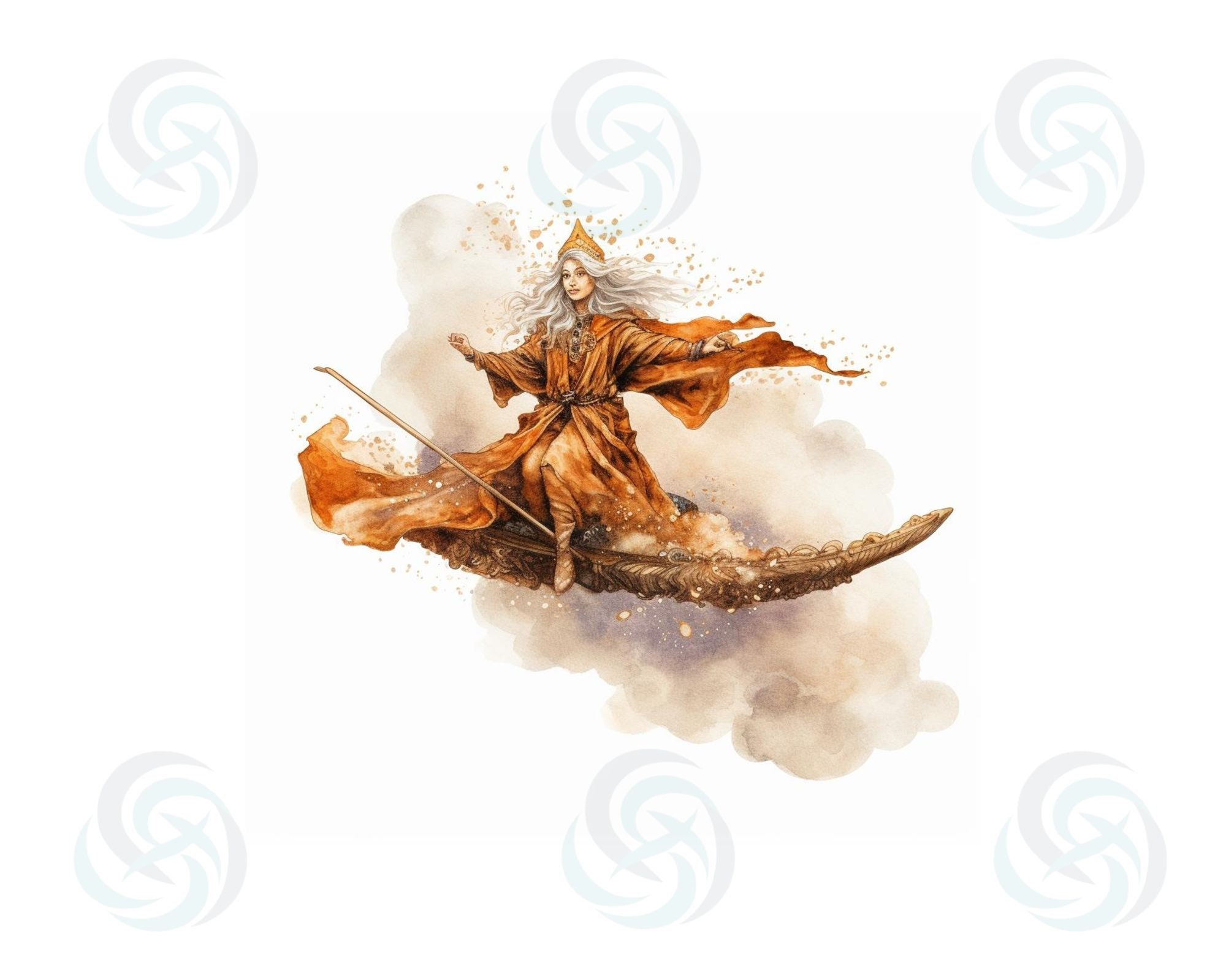 108 Rust Fantasy Clipart Rust Fairy Clipart Watercolor Clipart Digital ...