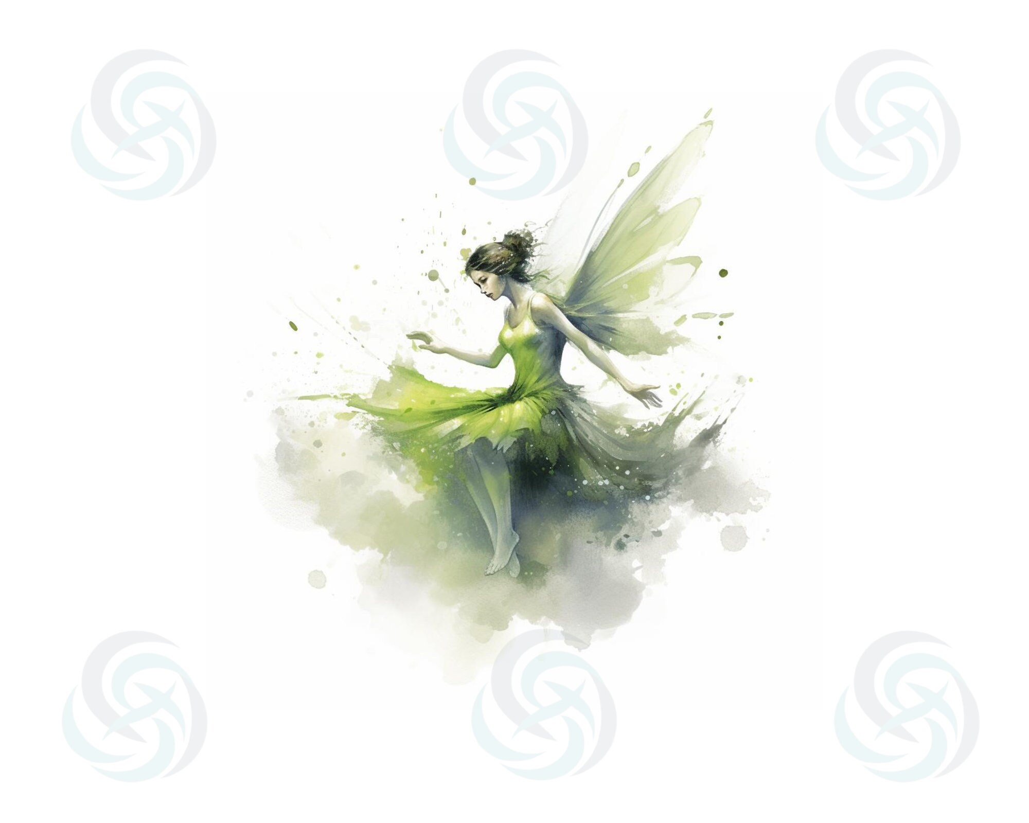 80 Light Green Fantasy Clipart Light Green Fairy Clipart - Etsy