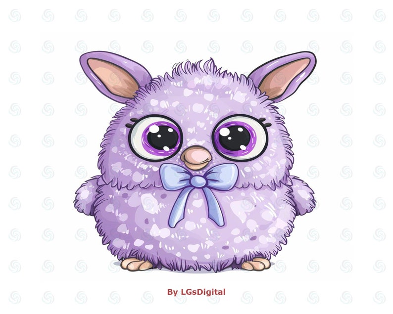 76 Kawaii Furby Clipart | Realistic Clipart | Transparent Background ...