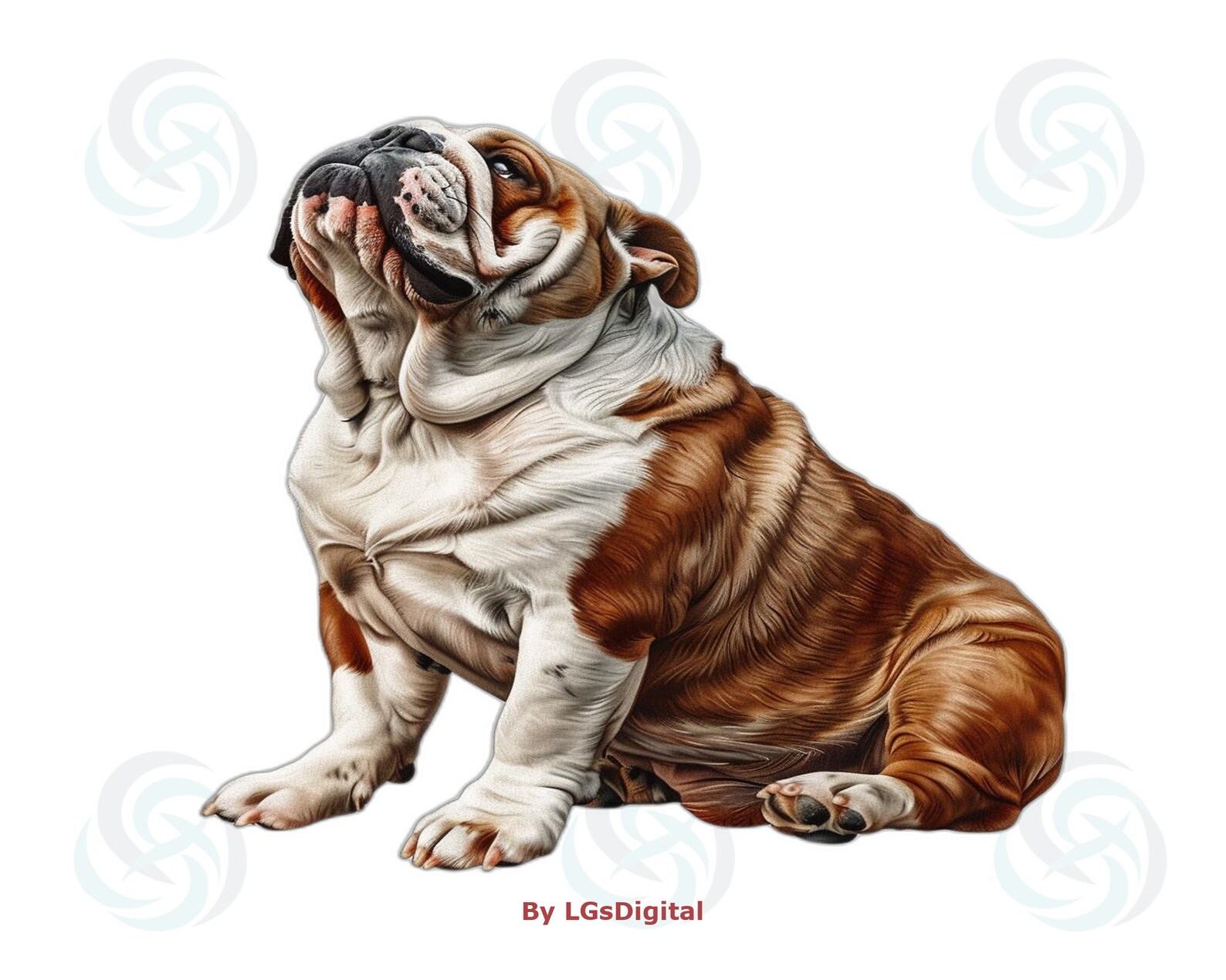 192 Dog Bulldog Clipart | Realistic Clipart | Transparent Background ...