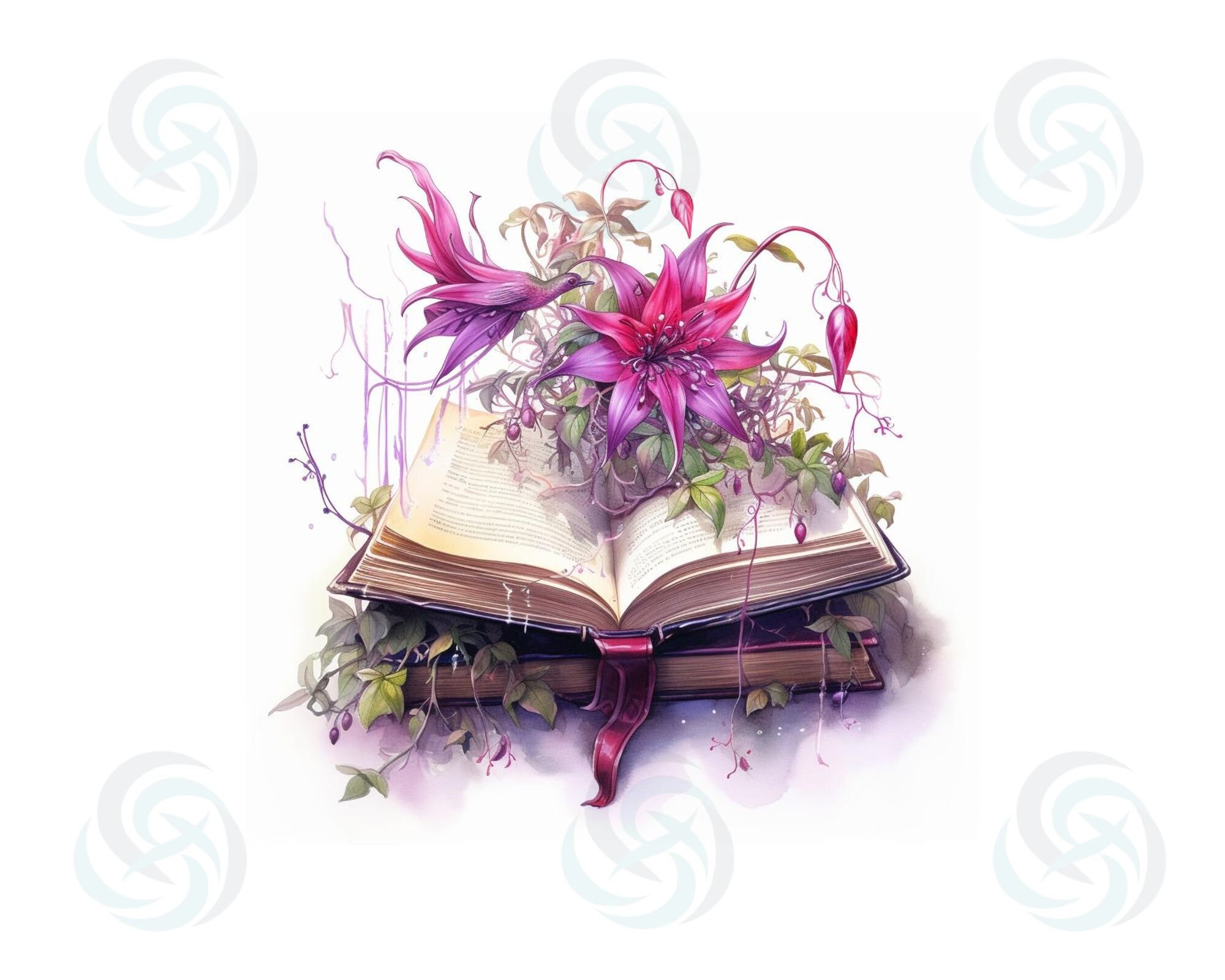 96 Fuchsia Fantasy Clipart Fuchsia Fairy Clipart Watercolor Clipart ...