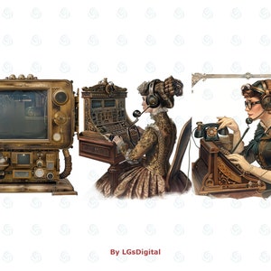 50 Steampunk Telephone Clipart | Realistic Clipart | Transparent ...