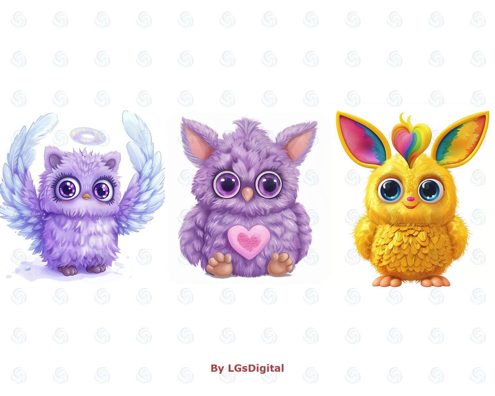 76 Kawaii Furby Clipart | Realistic Clipart | Transparent Background ...
