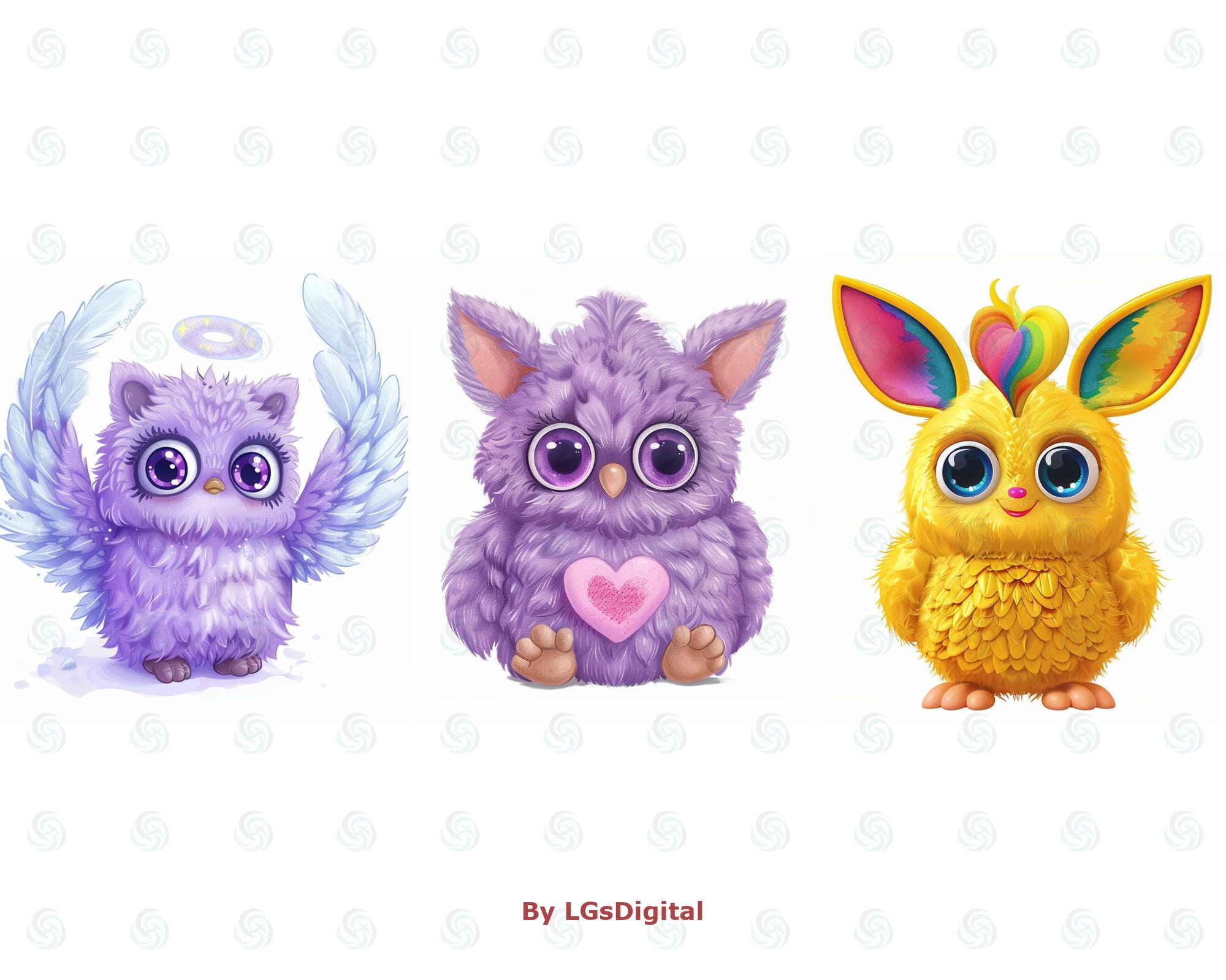 76 Kawaii Furby Clipart | Realistic Clipart | Transparent Background ...