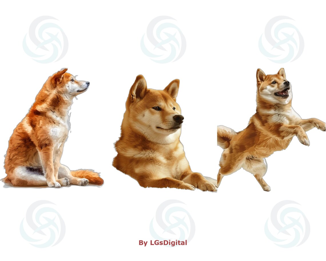200 Shiba Inu Clipart | Realistic Clipart | Transparent Background ...