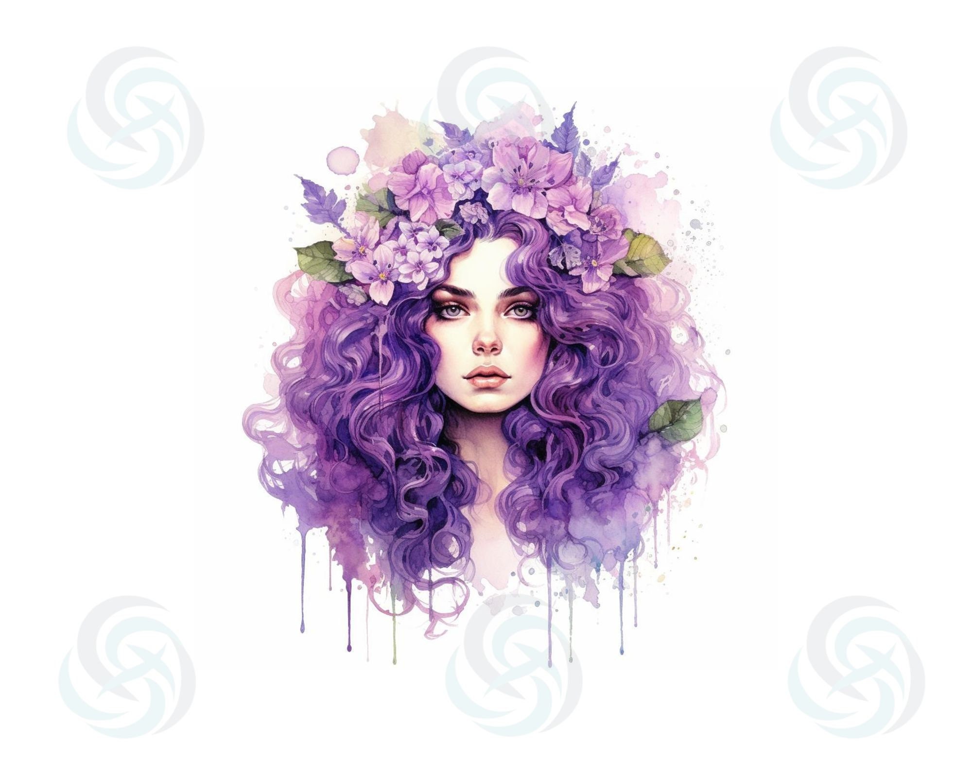 136 Lilac Fantasy Clipart Lilac Fairy Clipart Watercolor Clipart ...