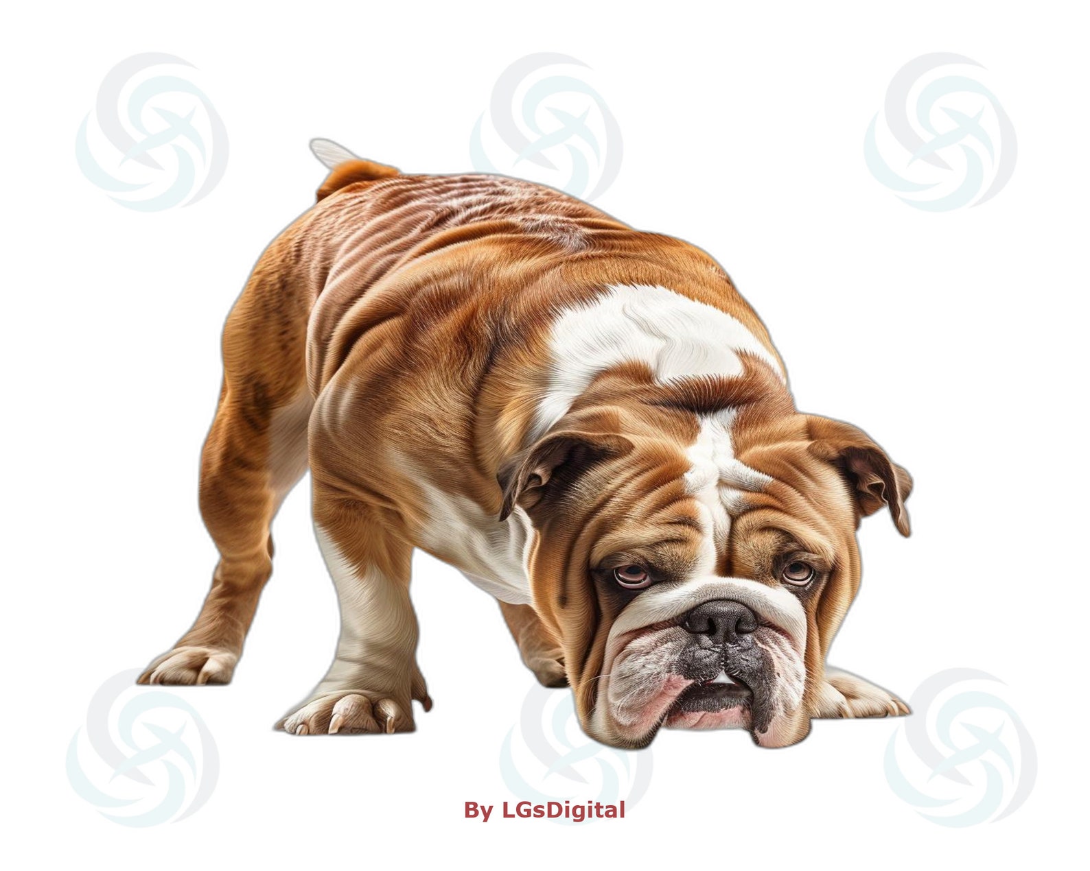 192 Dog Bulldog Clipart | Realistic Clipart | Transparent Background ...