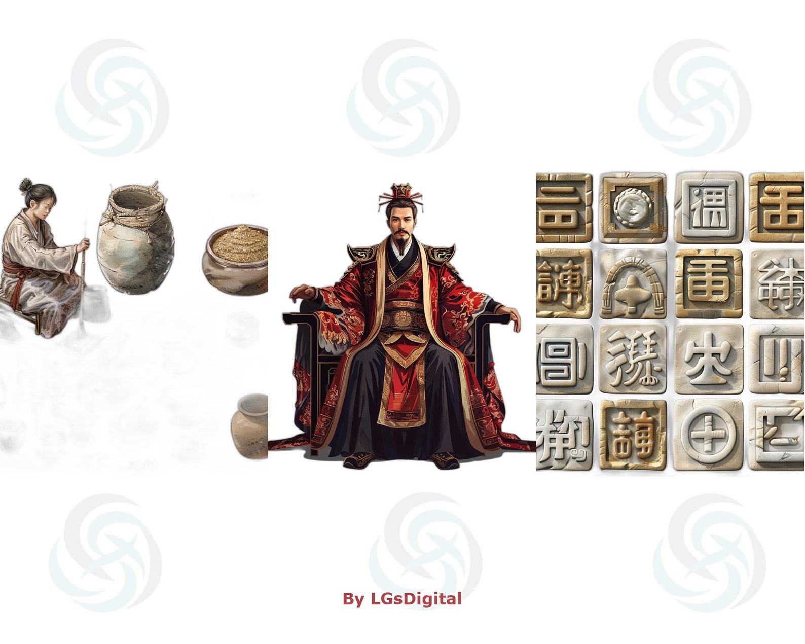 268 Ancient China Clipart | Realistic Clipart | Transparent Background ...