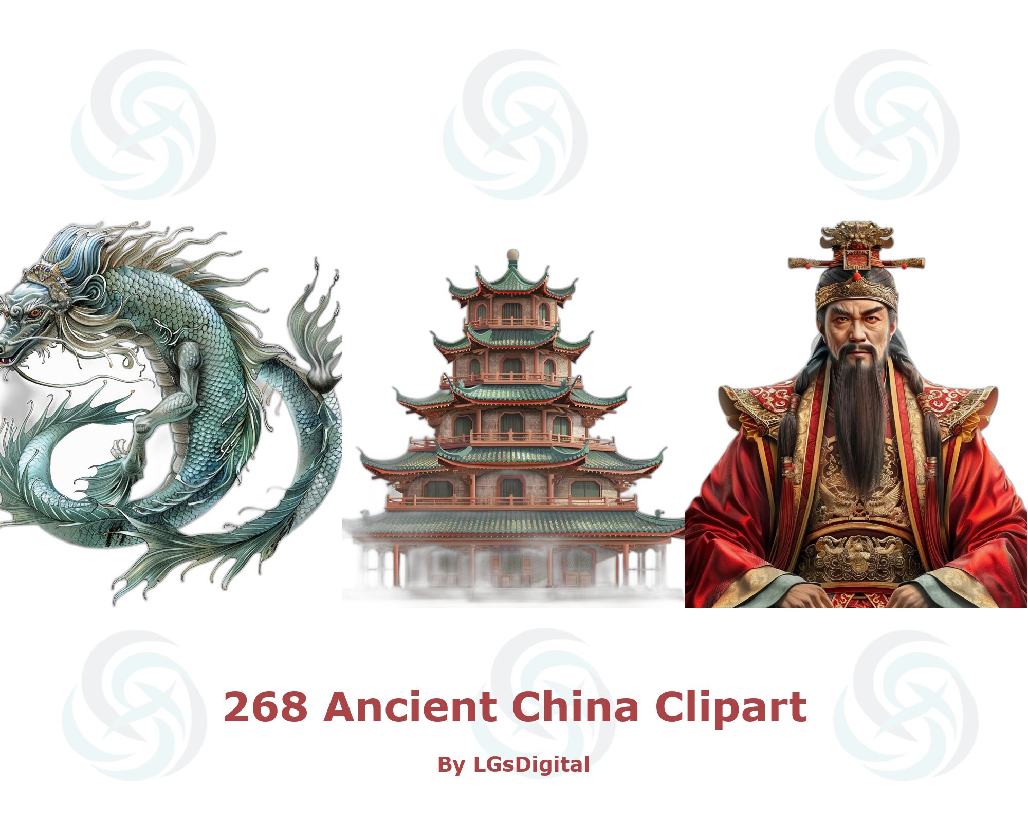 268 Ancient China Clipart | Realistic Clipart | Transparent Background ...