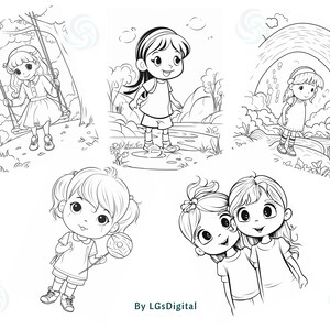 Printable Girls Coloring Pages | 20 Coloring Pages | Printable PDF ...