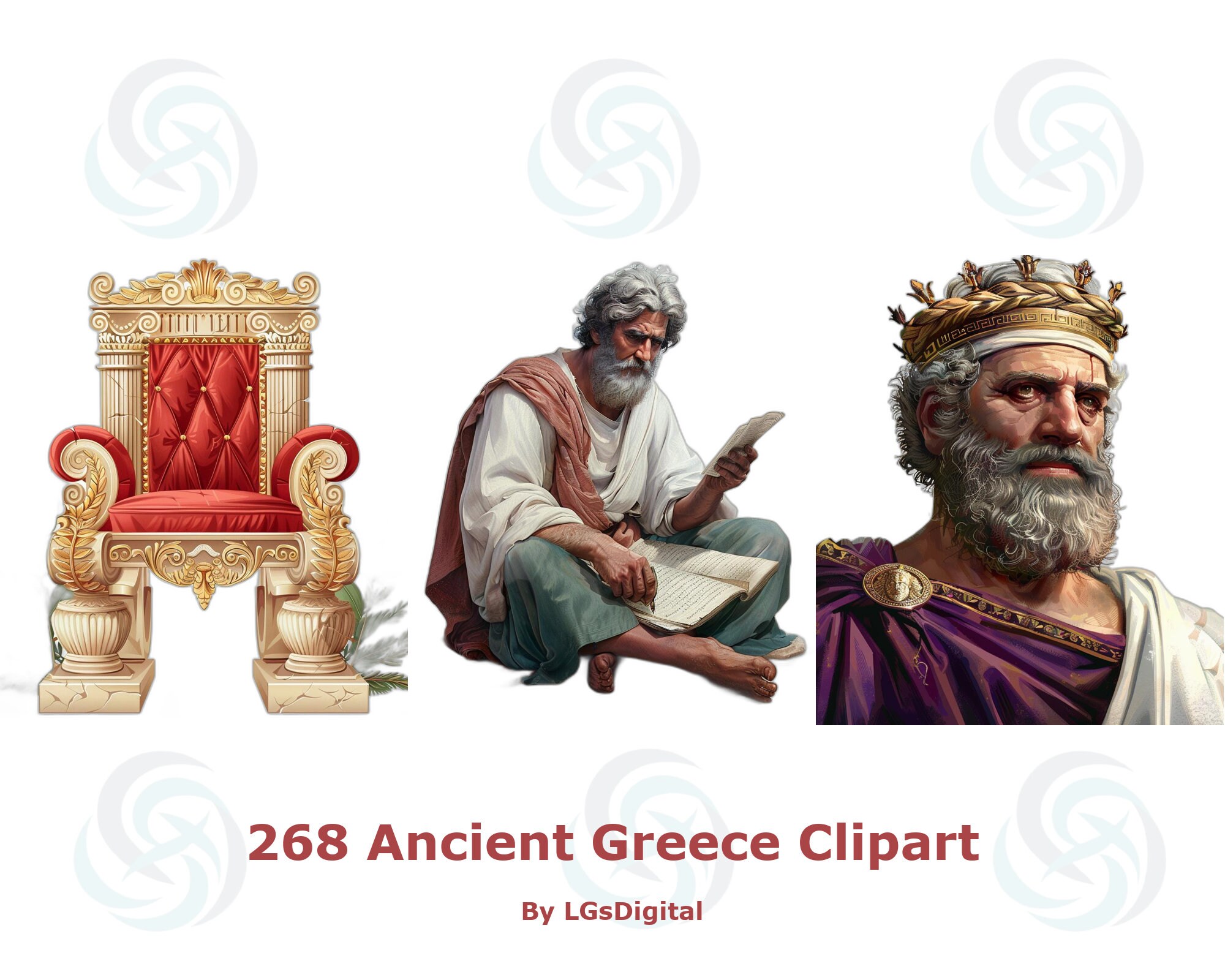 268 Ancient Greece Clipart | Realistic Clipart | Transparent Background ...
