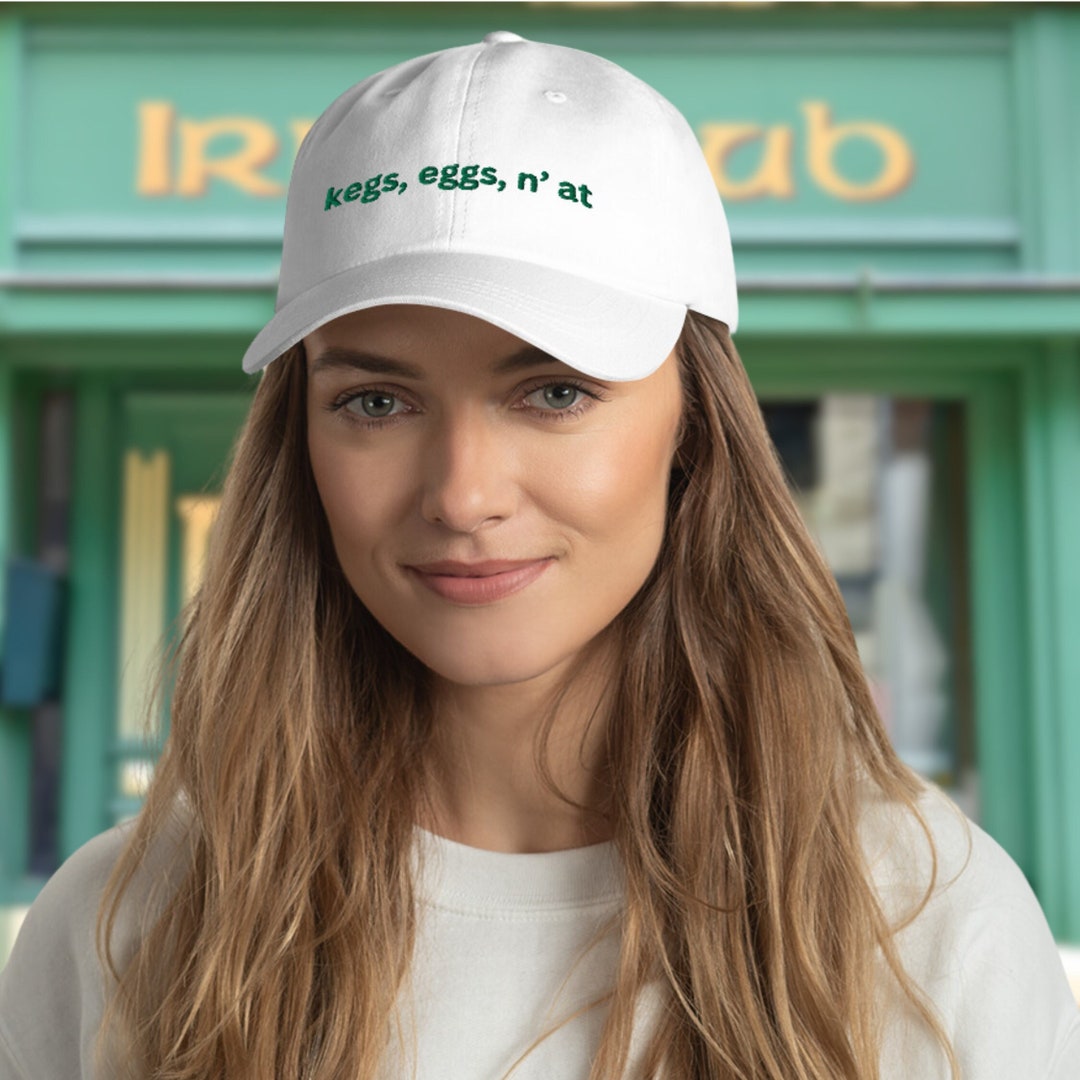 Embroidered Kegs Eggs N' at Dad Hat St Paddy's Hat St Patrick's Day Hat ...