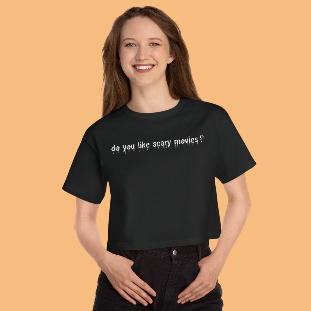 Do You Like Scary Movies Cropped T-shirt, Scream Cropped T-shirt ...