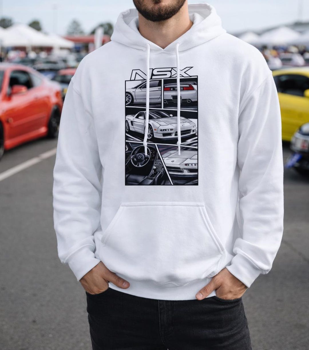 Acura NSX Hoodie – Classic JDM Supercar Comic Style Pullover ...