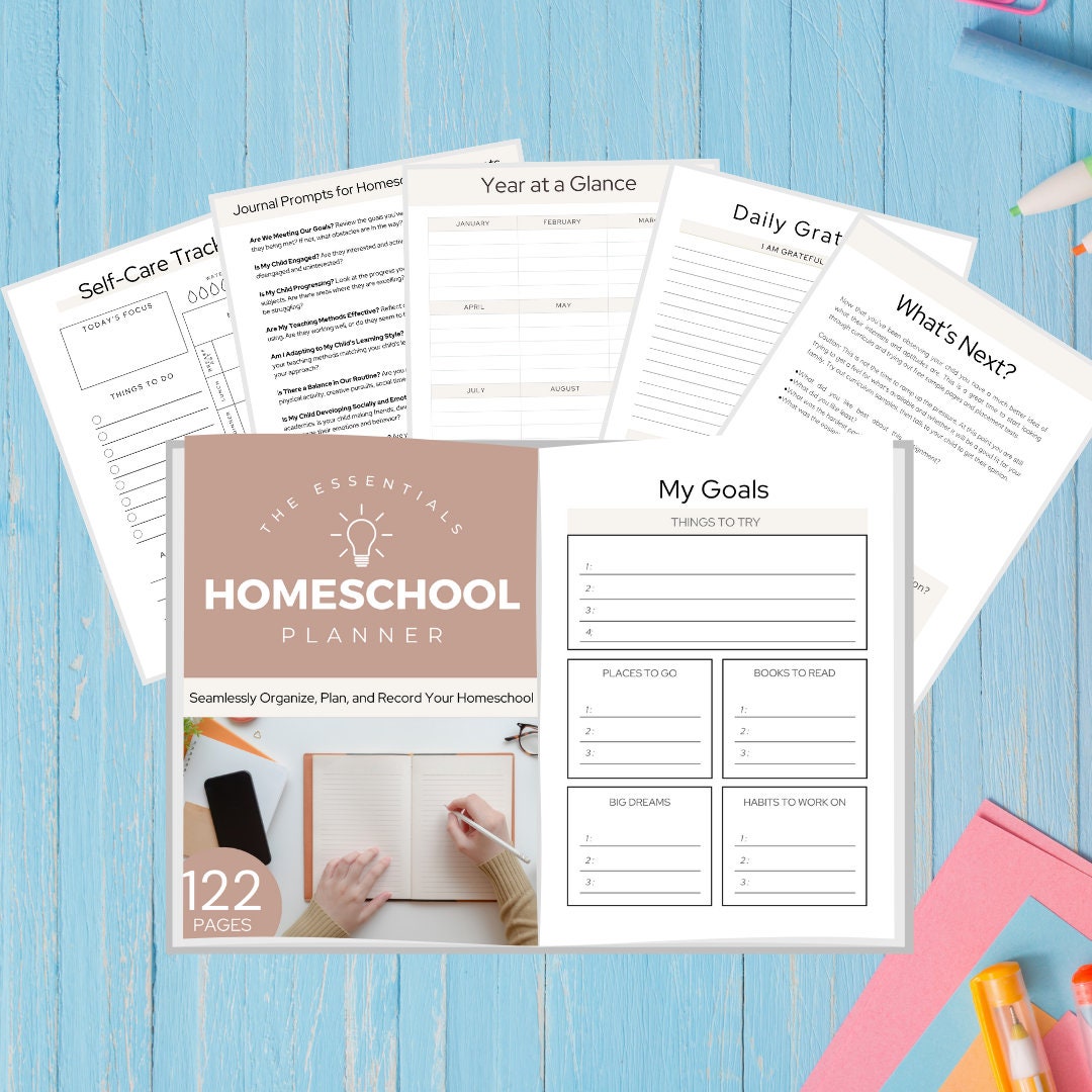 The Essentials Homeschool Planner Printable DIY Homeschool - Etsy