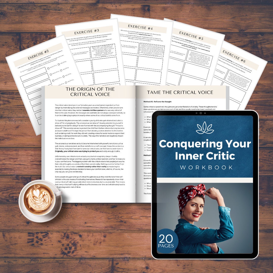 Conquering Your Inner Critic Workbook: Overcome Self-doubt & Boost Your ...