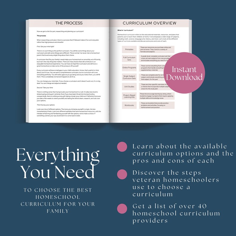 The Ultimate Homeschool Curriculum Guided Planner: the How to Guide ...