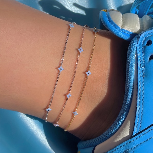 Floral Anklet - Etsy