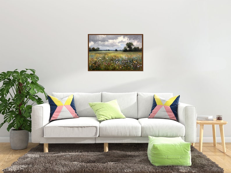 Pastel Meadows - Printable Wildflower Field, Country Field, Digital ...