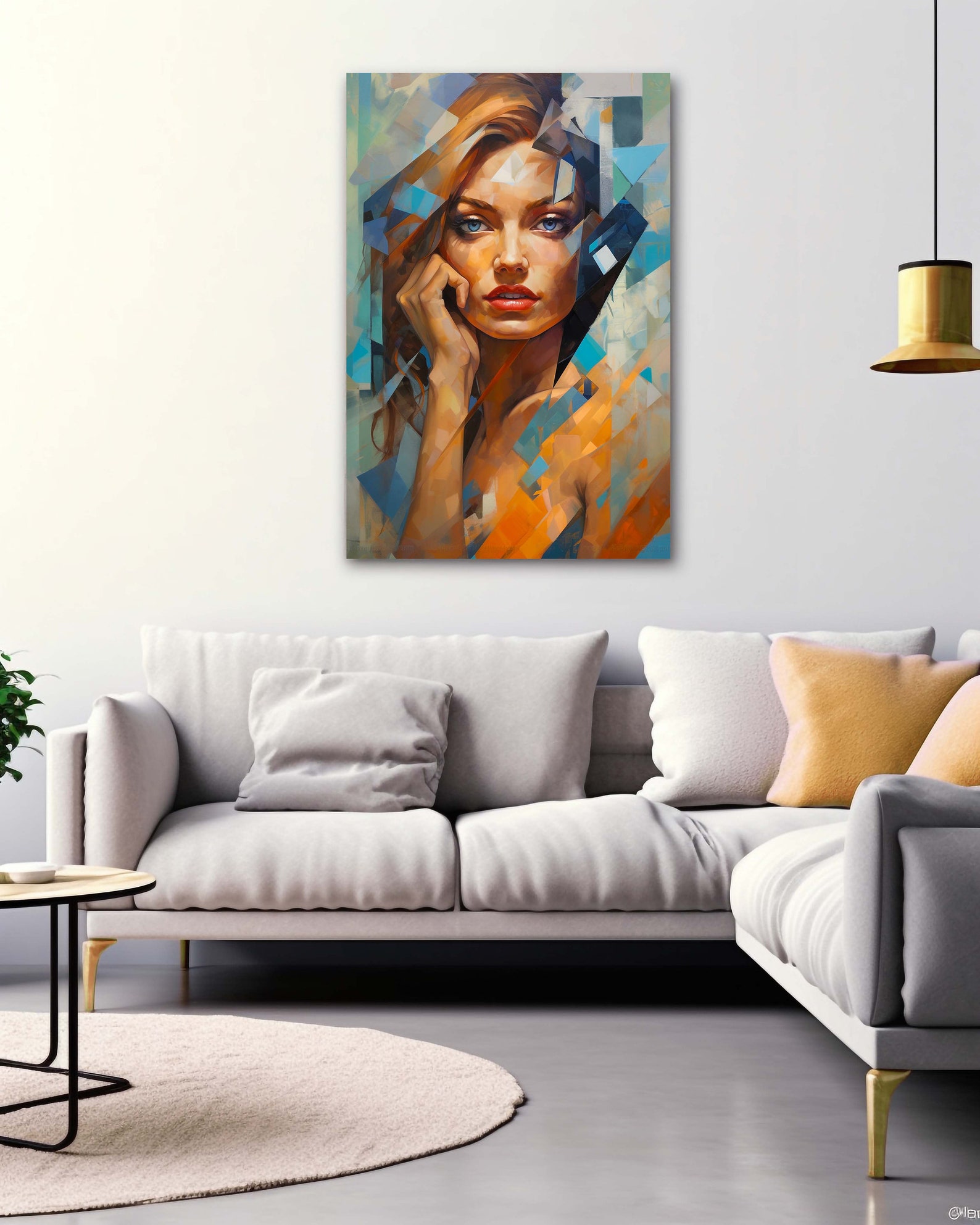 Fragmented Radiance: A Cubist Revelation Digital Download Printable ...
