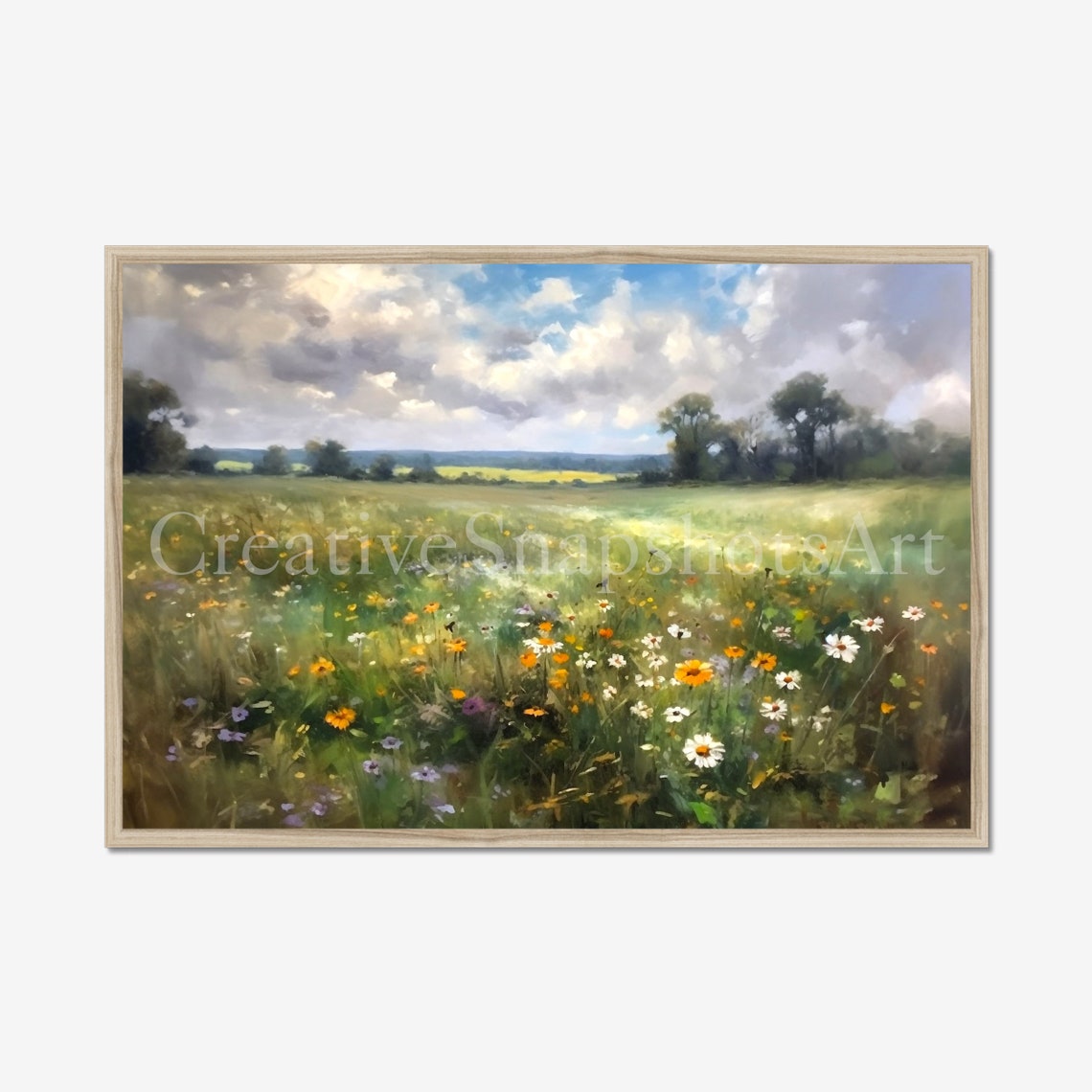 Whispering Wildflowers Printable Wildflower Field Country Field ...