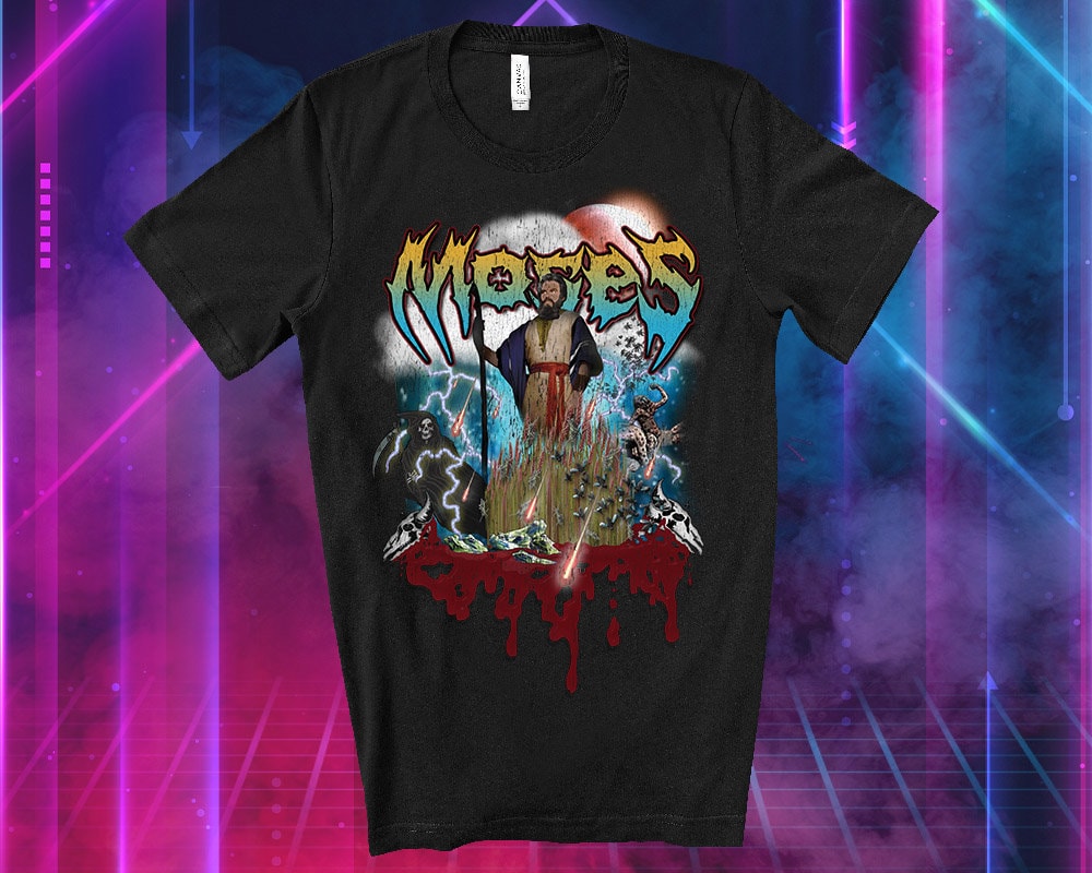 Moses Ten Plagues, Christian Metal Shirt, Gift for Christian Men ...