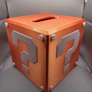 Super Mario Bros Question Block Tissue Box Cover - Etsy