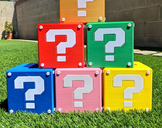 Super Mario Bros Question Block Tissue Box Cover - Etsy