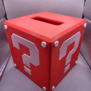 Super Mario Bros Question Block Tissue Box Cover - Etsy