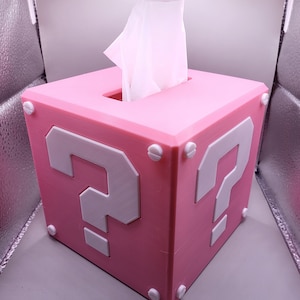 Super Mario Bros Question Block Tissue Box Cover - Etsy